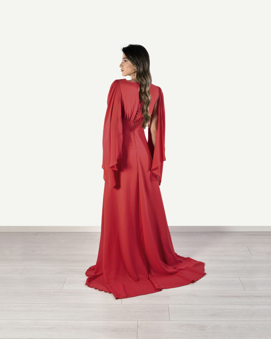 Vestido ELSA ROJO - Mabel Galindo